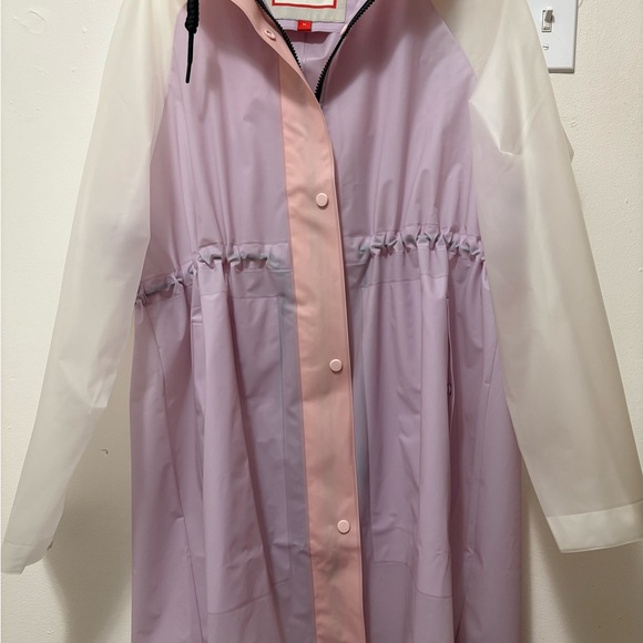 Hunter | Jackets & Coats | Hunter Stylish Pink And White Raincoat ...